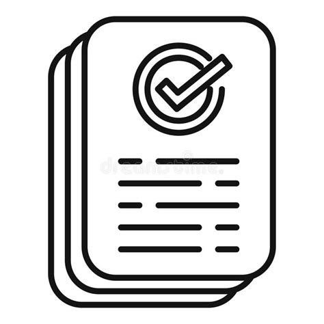 Legal Documentation Icon Outline Vector Audit Product Stock