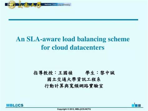 Ppt An Sla Aware Load Balancing Scheme For Cloud Datacenters Powerpoint Presentation Id 1861055
