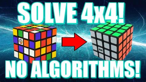 How To Solve A 4x4 Rubiks Cube [no Algorithms] Youtube