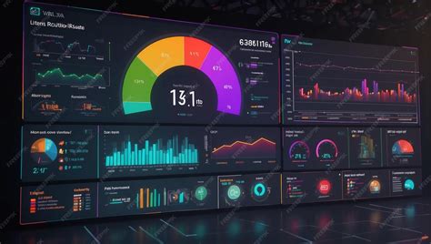 Premium Photo A Dashboard With Graphs Charts And Other Data