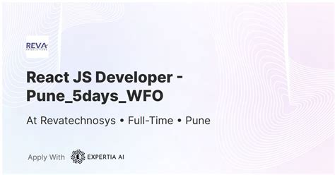 React Js Developer Pune5dayswfo Job Pune Mid Level