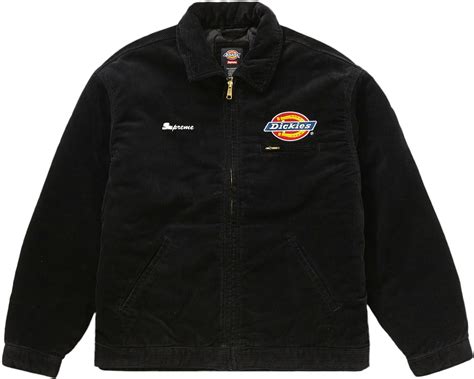 Buy Supreme Dickies Corduroy Work Jacket Black Novelship
