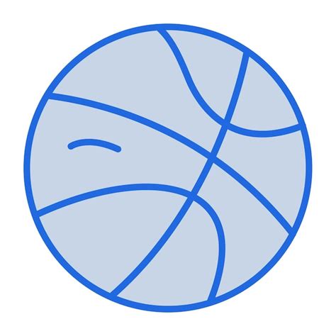 Premium Vector Basketball Blue Tone Illustration