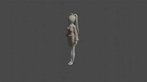 Exporting Lilly From Koikatsu To Blender Model Exported Can Be Loaded