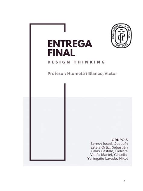 Final Design Thinking Pdf Usabilidad Aplicación Movil