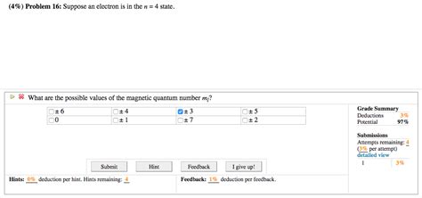 solved suppose an electron is in the n 4 state what are
