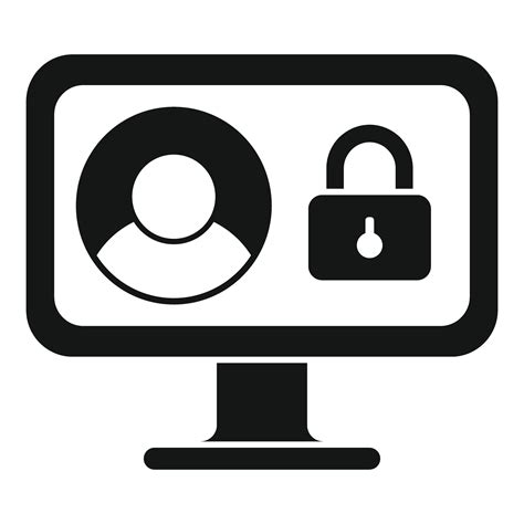 Computer Security System Showing User Account Being Protected 48289670 Vector Art At Vecteezy