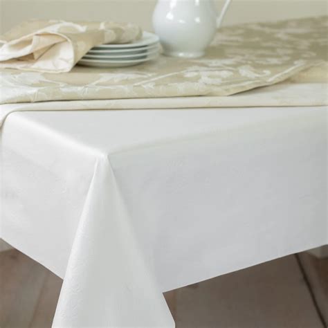 Homecrate Wide Premium Cushioned Heavy Duty Vinyl Table Pad 70 X 120 Cream