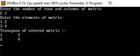 Wap In C To Find Transpose Of A Matrix Connect With Us To Understand
