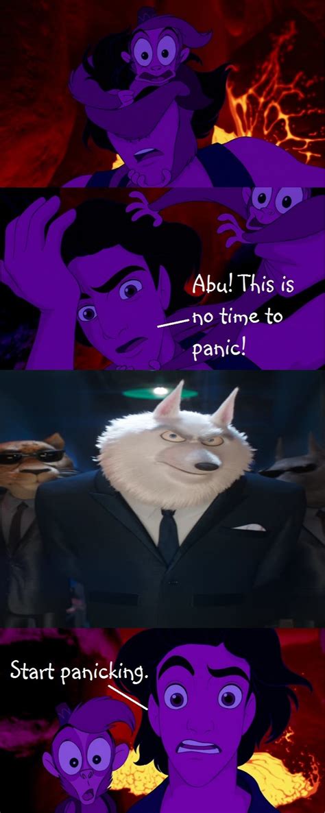 Aladdin And Abu Are Scared Of Jimmy Crystal By Hunterxcolleen On Deviantart