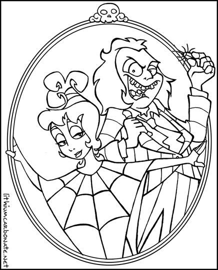 Sandworm Beetlejuice Coloring Sheet