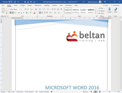 Add A Header And Footer In Word The Training Lady