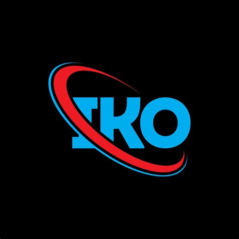 Iko Logo Iko Letter Iko Letter Logo Design Initials Iko Logo Linked With Circle And Uppercase