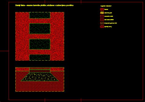 Path Of Stone Slabs DWG Detail For AutoCAD Designs CAD