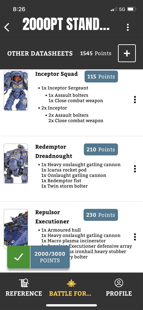 Thematic Carcharodons List R Carcharodons40k