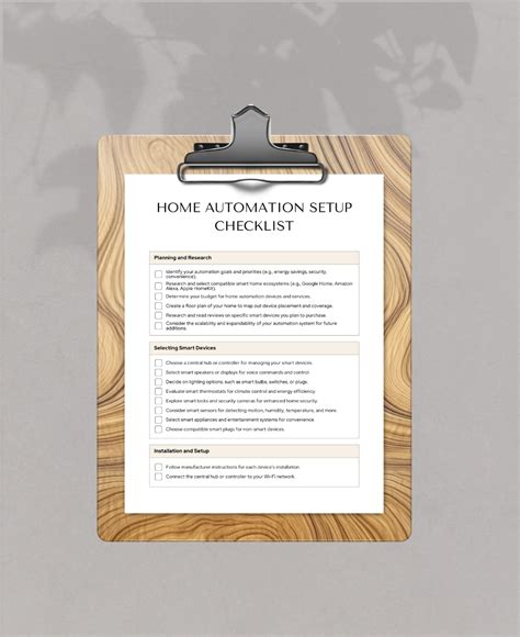 Home Automation Checklist Secret Weapon