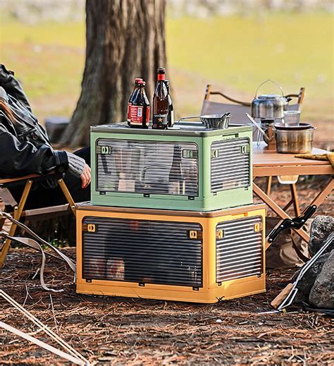 Stackable Collapsible Transparent Storage Crates Core