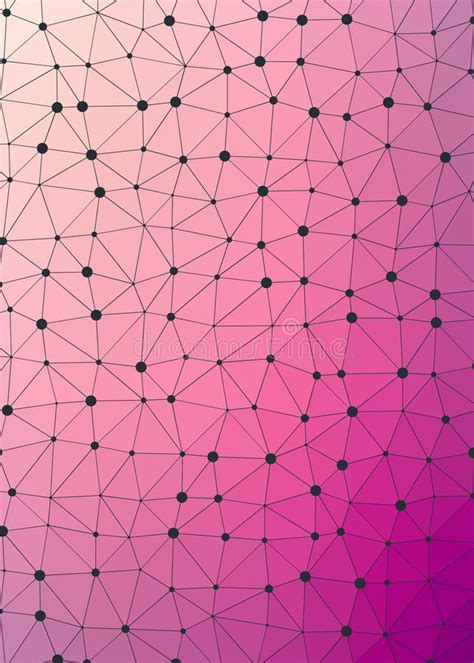 Abstract Low Polygon Gradient Generative Art Background Illustration Stock Vector Illustration