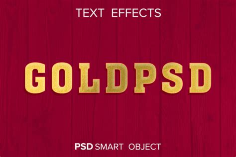 Download Gold 3d Text Effect Premium Psd Template