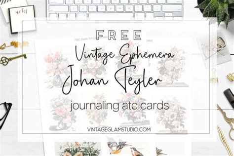 Free Johan Teyler Floral Atc Cards Printables
