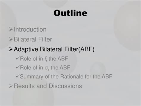 Ppt Adaptive Bilateral Filter For Sharpness Enhancement And Noise Removal Powerpoint