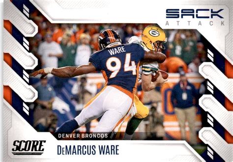2022 Score Sack Attack Demarcus Ware Sa Dw Red For Sale Online Ebay