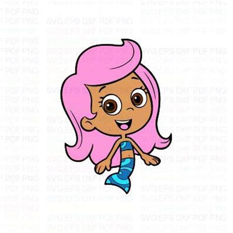 Molly Bubble Guppies Svg Dxf Eps Pdf Png Cricut Cutting File Vector Clipart Instant