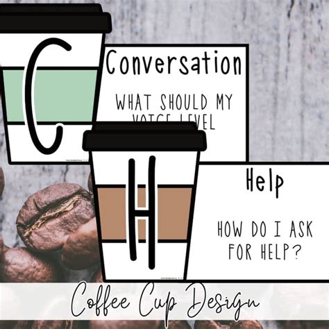 Coffee Theme Champs Posters Starbooks Coffee Cafe Class Decor Class