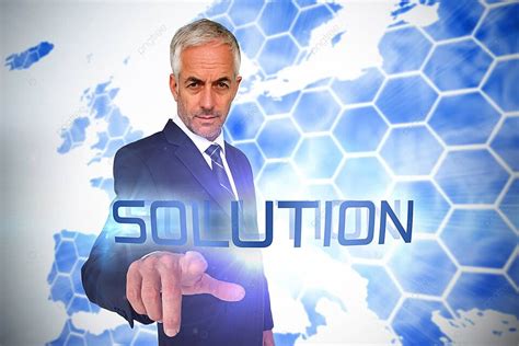 Solution Against Background With Europa Map Presenting Light Shine