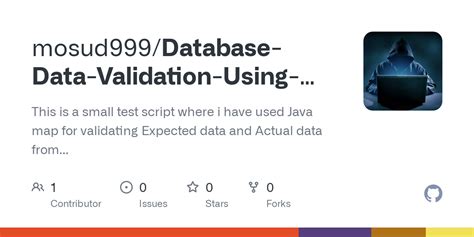 Github Mosud999database Data Validation Using Java Map This Is A