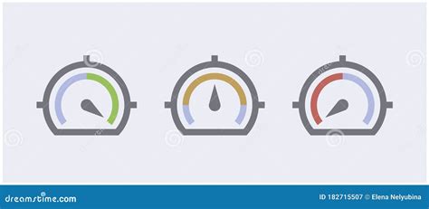 Colorful Info Graphic Gauge Element Stock Vector Illustration Of Colorful Mile 182715507