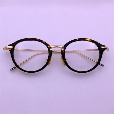 Thom Round Acetate Alloy Temple Glasses Frames For Men And Women Tb011