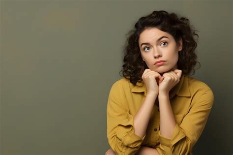 Premium Ai Image Young Woman With Uncertain Annoyed Expression