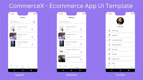 Commerce App Flutter Ecommerce Template Flutter Templates Code Market