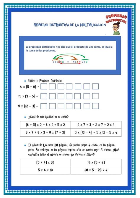 Ejercicio Interactivo De Propiedades De La Multiplicación Para 4º Ep