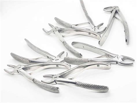 Pediatric Extracting Forceps Set Of 7 Pcs Polished Mirror Finish