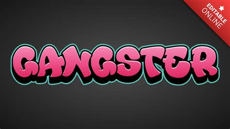 Gangster Graffiti Alphabet Text Effect Generator