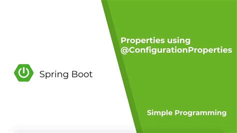 Spring Boot Configurationproperties Part 1 Simple Programming Youtube