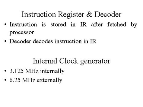 Unit One Microprocessor 8085 Basic Concepts Of Microprocessors