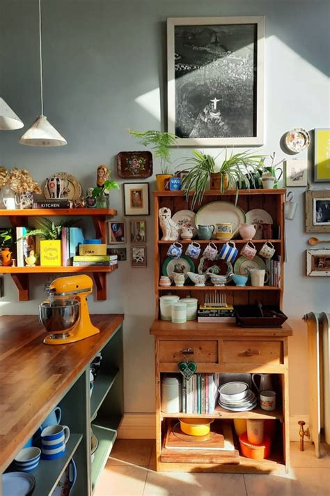Vintage Kitchen Decor Ideas Cluttered Kitchen Space Second Hand