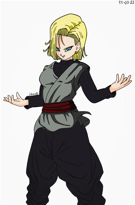 Android 18 Black By Fnatic60895849 On Deviantart