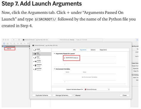 Make Xcode Run Current Python File In Project Stack Overflow