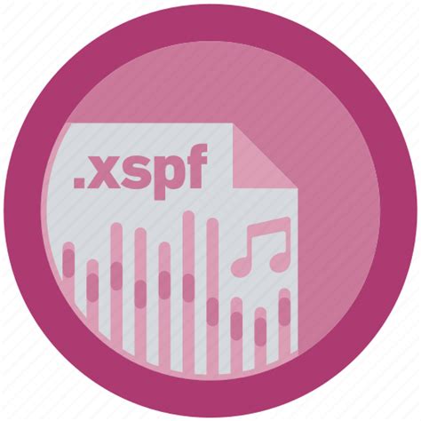 Document Extension File Format Round Roundettes Xspf Icon
