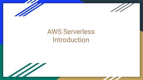 Aws Serverless Introduction Speaker Deck
