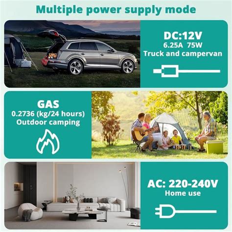 Frigo Gaz Smeta 40l Réfrigérateur Camping Car 12v 220v Gaz Glacière à