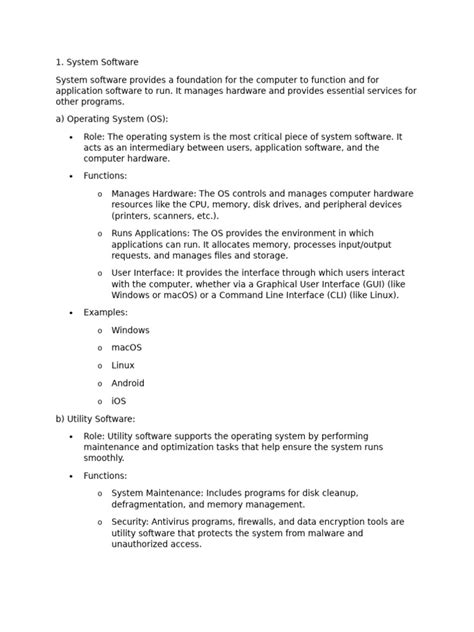 Hardware Software Pdf Operating System Software