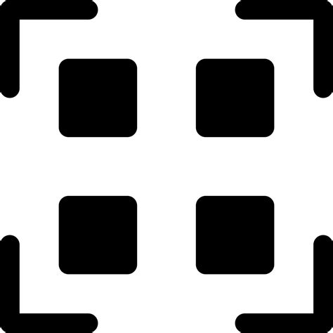 Scan Qr Code Black Glyph Ui Icon Decode Digital Information With Smartphone User Interface