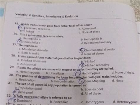 25 Which Traits Cannot Pass From Father To Studyx