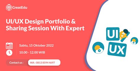 Tiket Uiux Design Portfolio And Sharing Session With Expert Harga Promo
