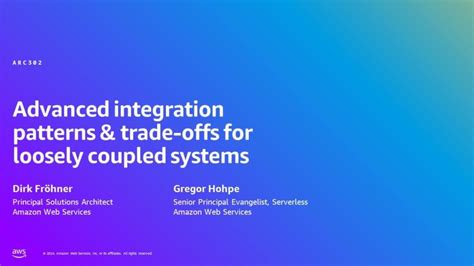 Gregor Hohpe On Linkedin Aws Summit Berlin 2024 Integration Patterns And Trade Offs For Loosely